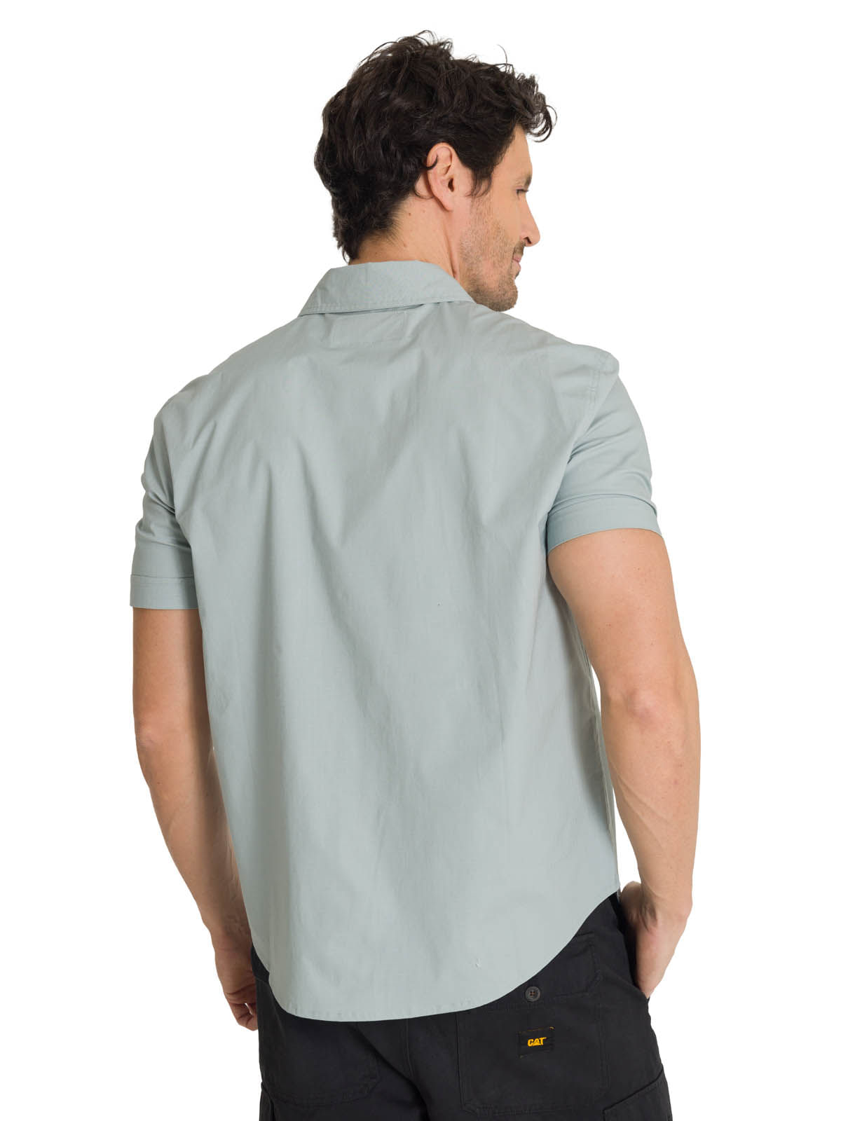 Camisa Manga Corta Hombre Utility Azul Acero Cat-Cat Chile - Rockford ...