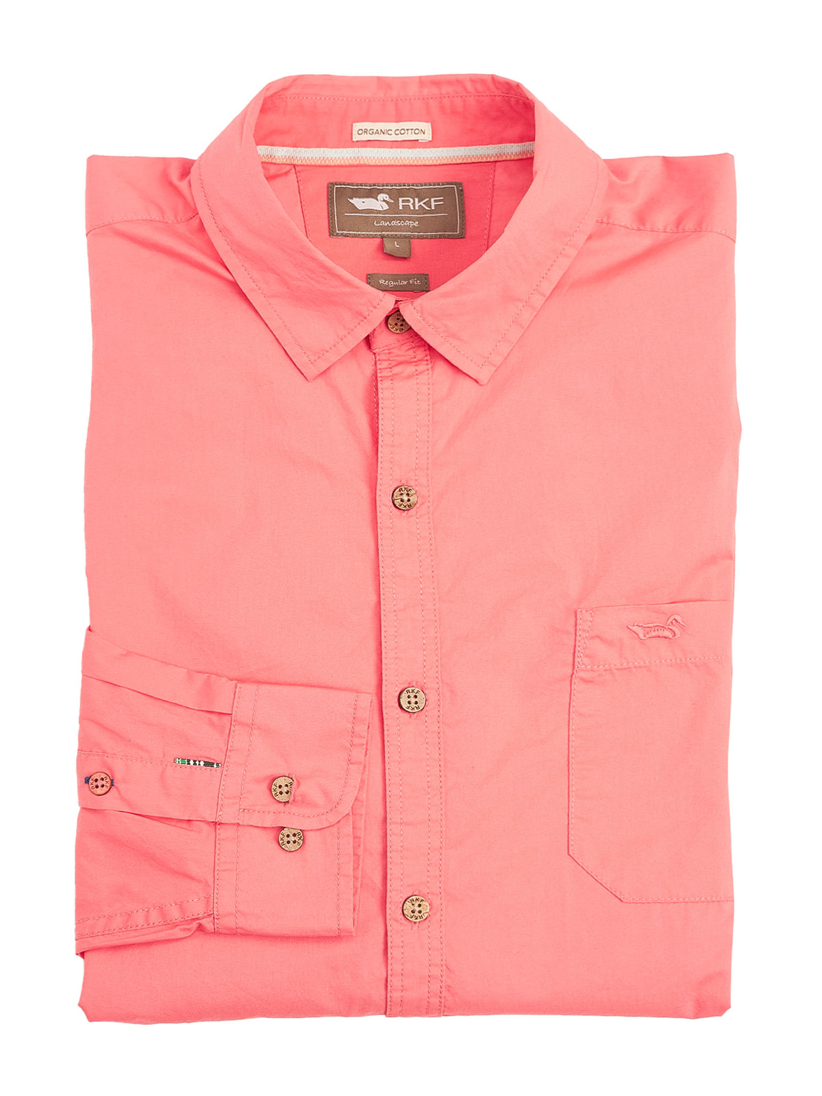 Camisa Algodón Orgánico Hombre Galiton Coral Rockford-Rockford Chile ...