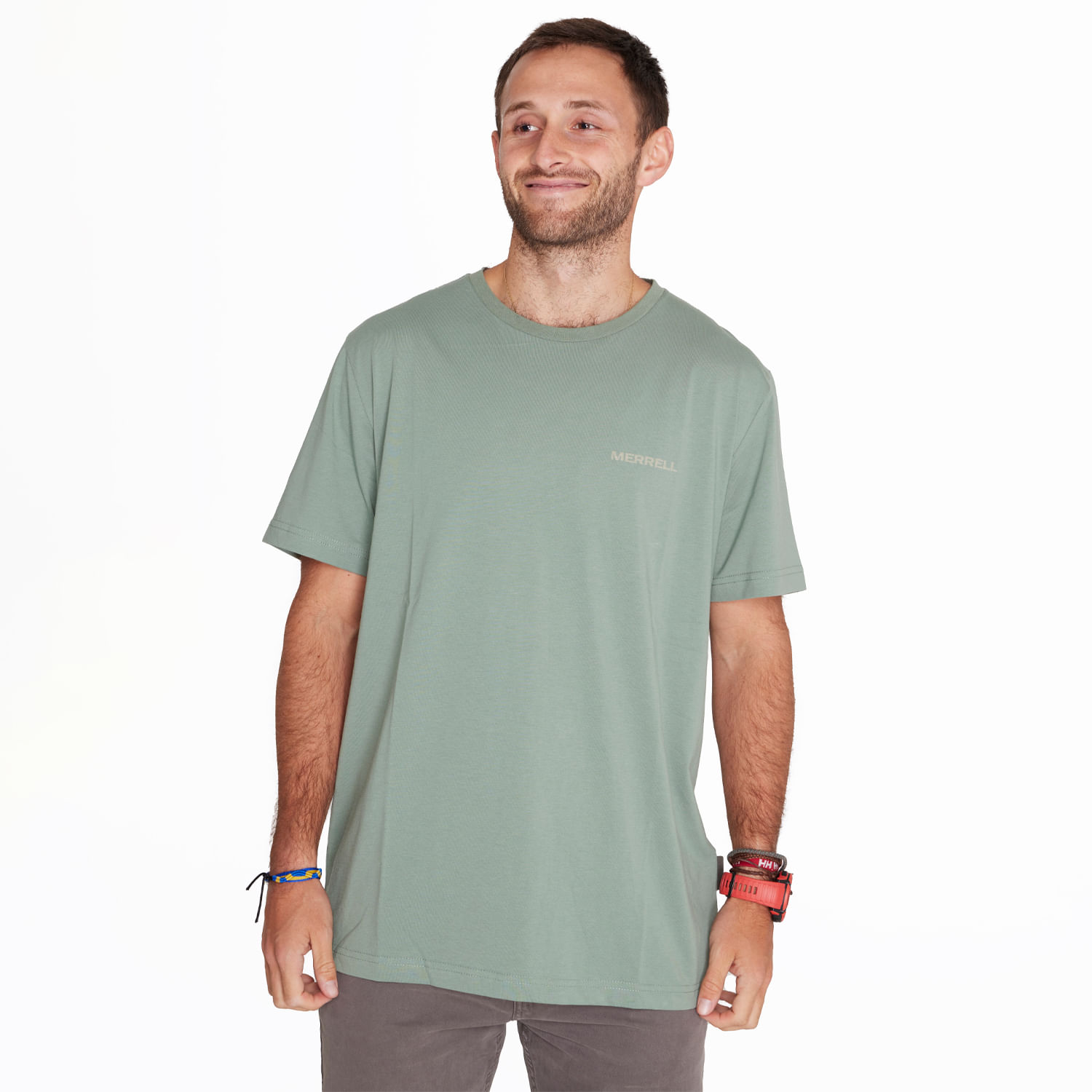 Merrell - Polera Hombre Short Sleeves Verde Musgo Merrell | Ofertitas