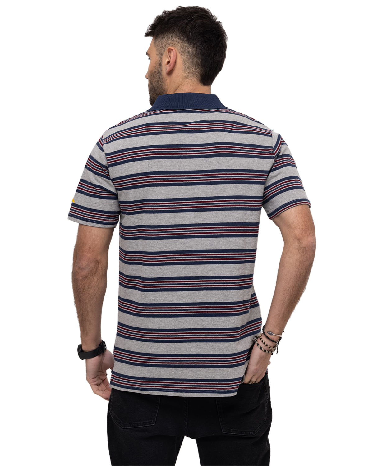 Polera Polo Casual Hombre Cat Logo Pique Polo Gris Cat-Cat Chile ...