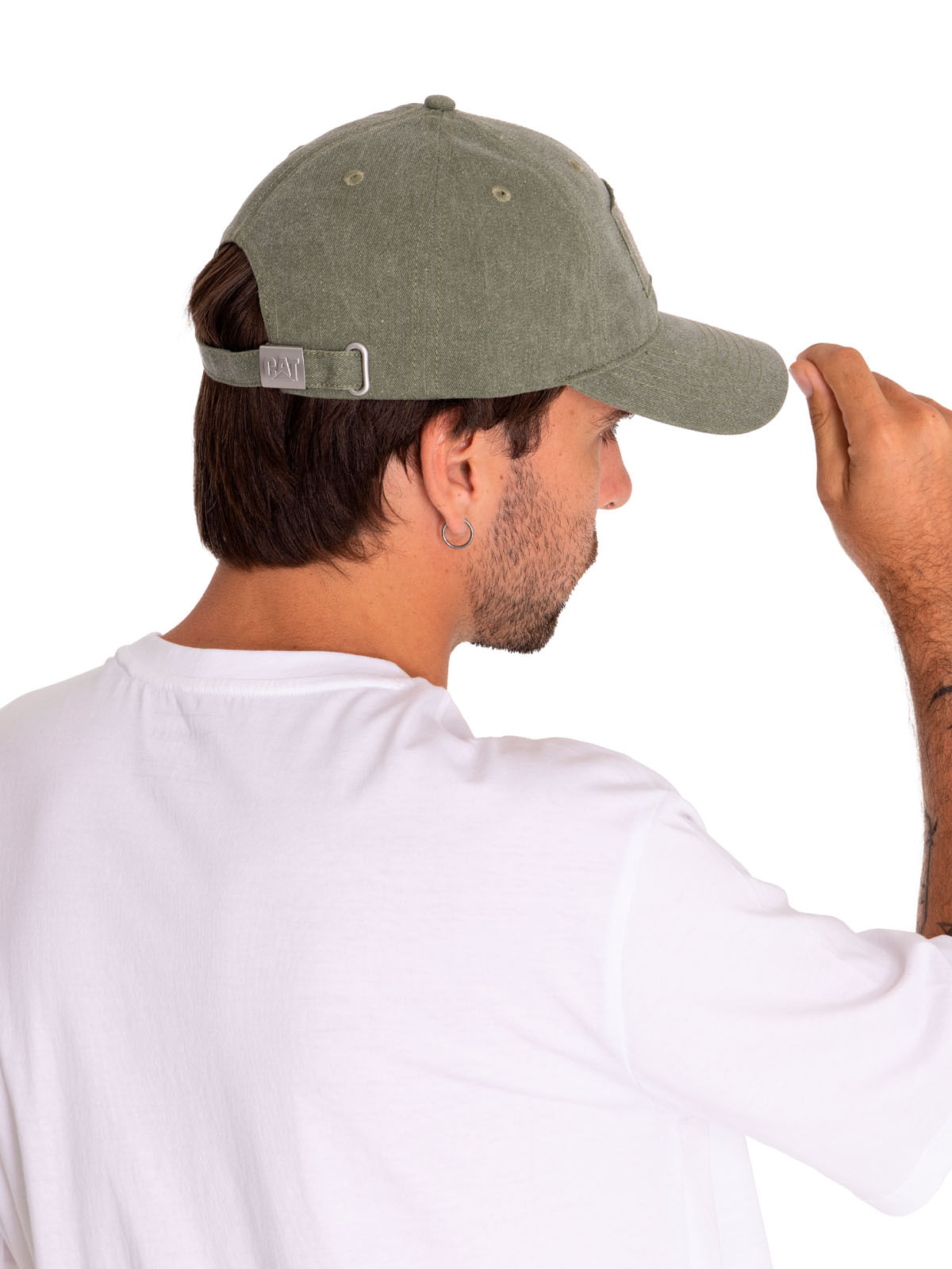 Jockey Casual Hombre Cat Logo Raw Edge Patch Hat Verde Cat-Cat Chile ...