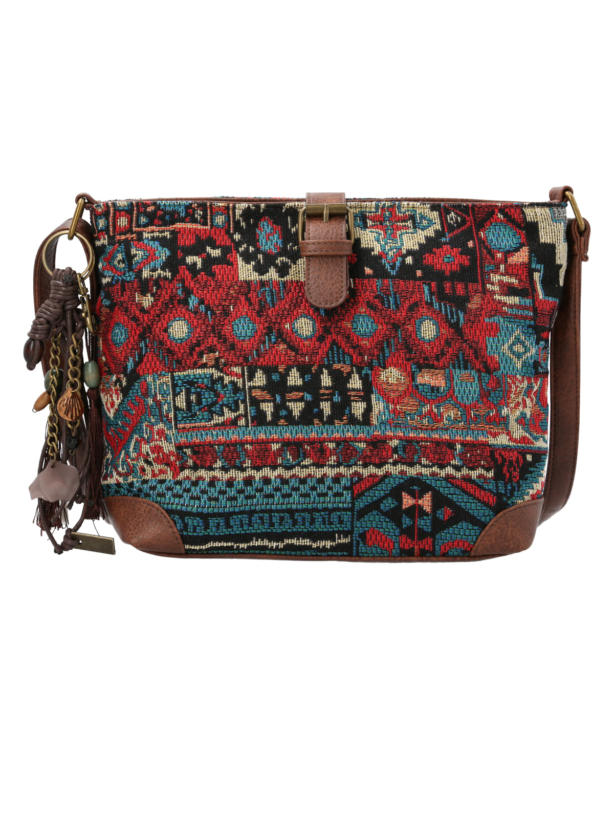 Cartera Textil Mujer Ethnic Cross Turquesa Rockford-Rockford Chile ...